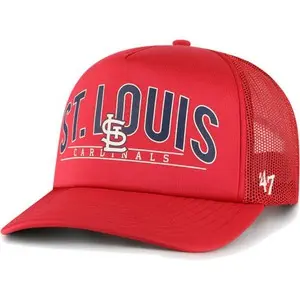'47 St. Louis Cardinals Backhaul Foam Trucker Snapback Hat - Red