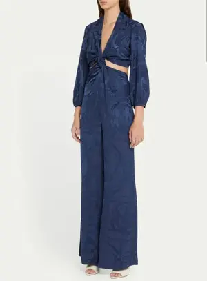 Silvia Tcherassi Arnetia Jumpsuit (final Sale) - Blue