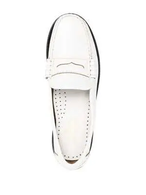 SEBAGO Dan Penny-slot Leather Loafers - White
