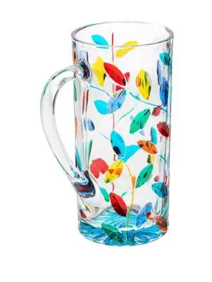 LES-OTTOMANS Abstract-print Glass Jug