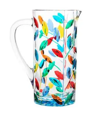 LES-OTTOMANS Abstract-print Glass Jug