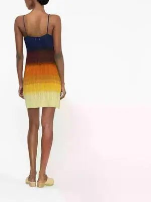 Etro Ombré Cable Knit Mini Dress - Blue