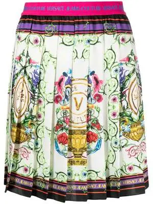 Versace V-emblem Garden Miniskirt