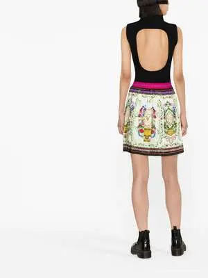 Versace V-emblem Garden Miniskirt