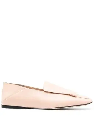 SERGIO ROSSI Logo-plaque Flat Loafers