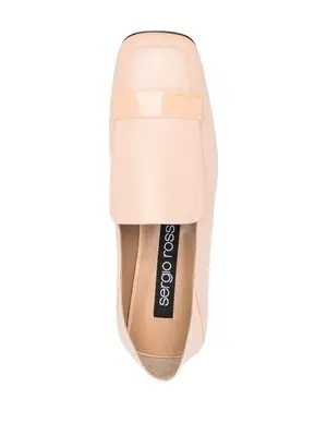 SERGIO ROSSI Logo-plaque Flat Loafers