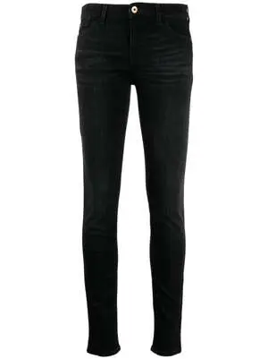 Emporio Armani Embroidered Logo Skinny Jeans