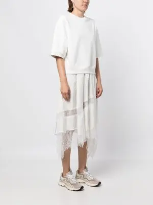 Goen.j Layered Lace-trimmed Midi Dress