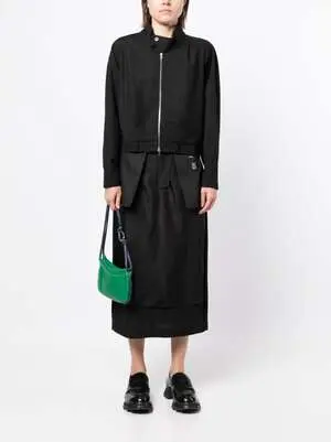 Goen.j Trouser-motif Bomber Jacket