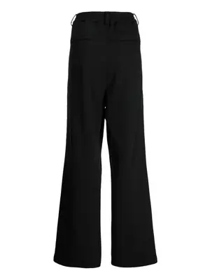 Goen.j Contrasting-panel Wide-leg Trousers - Black