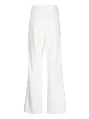 Goen.j Contrasting-panel Wide-leg Trousers - White