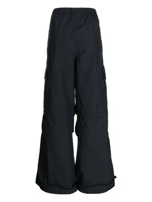 Goen.j Detachable-panel Wide-leg Cargo Trousers - Blue