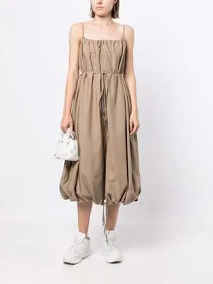 Goen.j Zip-embellished Taffeta Dress