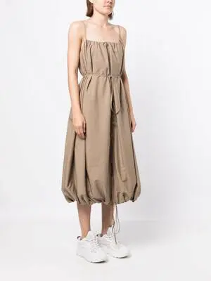 Goen.j Zip-embellished Taffeta Dress