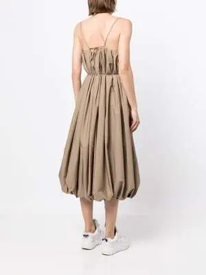 Goen.j Zip-embellished Taffeta Dress