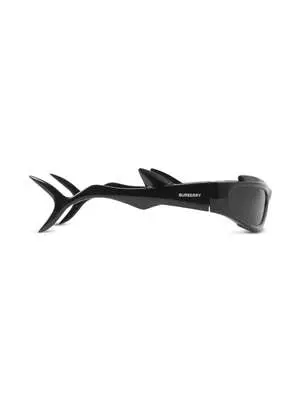 Burberry Turner Shark Rectangular-Frame Sunglasses - Black  display picture 2