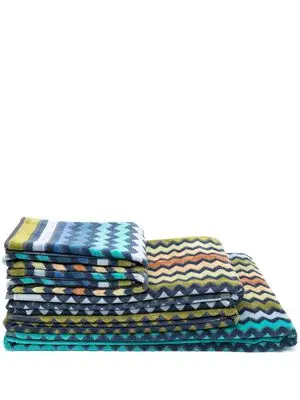 Missoni Giacomo Five-piece Set Towel - Blue