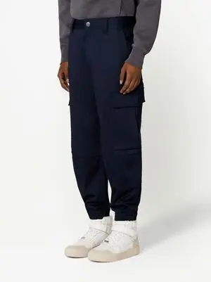AMI Paris Straight-leg Cargo Pants - Blue
