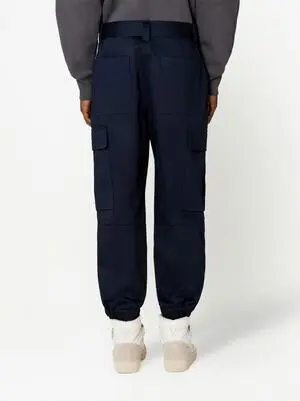 AMI Paris Straight-leg Cargo Pants - Blue