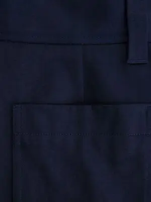 AMI Paris Straight-leg Cargo Pants - Blue