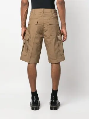 Carhartt Work In Progress Logo-patch Cargo Shorts - Neutrals