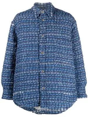 Thom Browne Denim-tweed Shirt Jacket