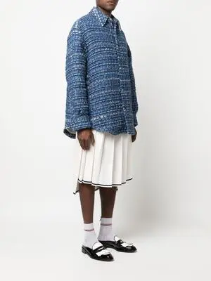 Thom Browne Denim-tweed Shirt Jacket