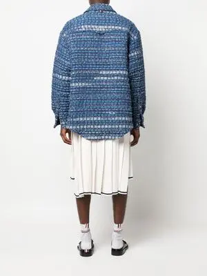 Thom Browne Denim-tweed Shirt Jacket