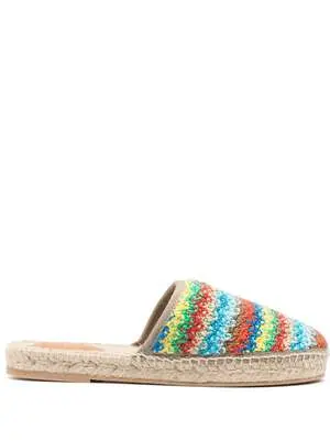 Alanui Interwoven Stripe-pattern Slides