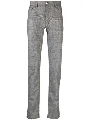 TRAMAROSSA Checked Straight-leg Trousers - Neutrals