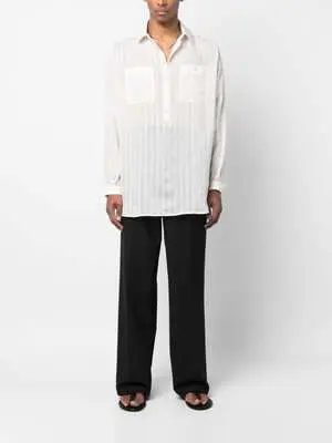 Saint Laurent Striped Classic-collar Shirt