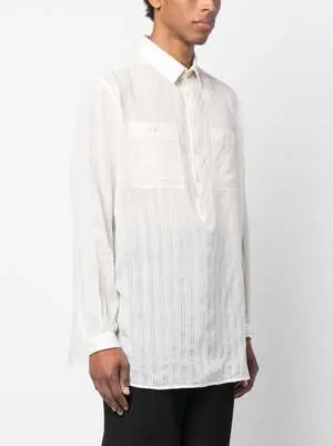 Saint Laurent Striped Classic-collar Shirt