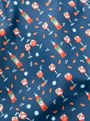 MC2 SAINT BARTH Graphic-print Swim Shorts - Blue