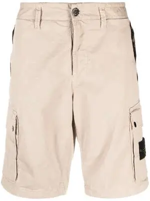 Stone Island Compass-patch Cargo Shorts