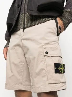 Stone Island Compass-patch Cargo Shorts