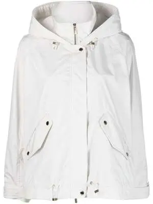 MOORER Hooded Zip-up Coat