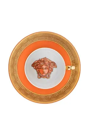 Versace Coin Medusa Cup And Saucer