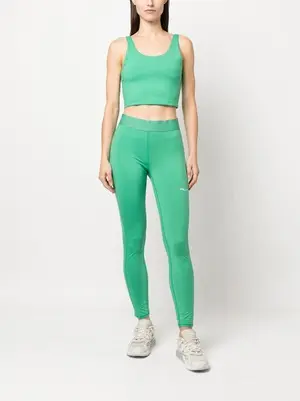 Rlx Ralph Lauren Logo-waist Cropped Leggings
