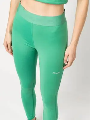 Rlx Ralph Lauren Logo-waist Cropped Leggings