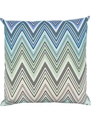 Missoni Zigzag-print Soft Cushion - Green