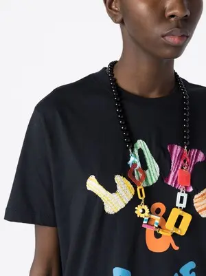 AMIR SLAMA Floral Appliqué Necklace