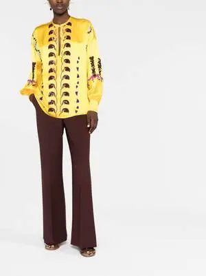 Valentino Garavani Embellished Silk Blouse
