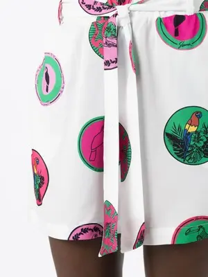 AMIR SLAMA Graphic-print Shorts - White