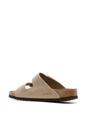 BIRKENSTOCK Arizona Leather Slides - Brown
