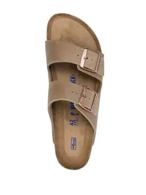 BIRKENSTOCK Arizona Leather Slides - Brown