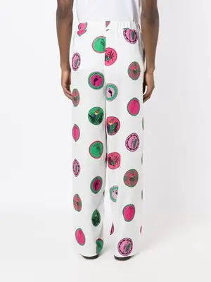 AMIR SLAMA Graphic-print Trousers