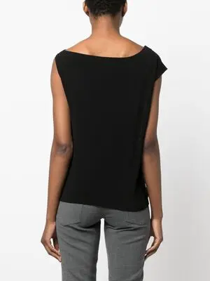 Norma Kamali Asymmetric Top - Black