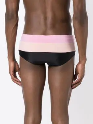 AMIR SLAMA Panelled Swim Trunks - Black