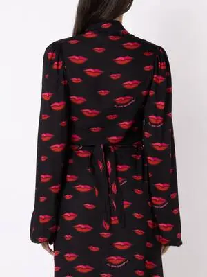 AMIR SLAMA Lips-print Shirt