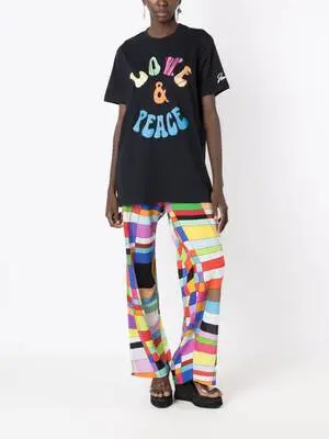 AMIR SLAMA Graphic-print Embroidered T-shirt